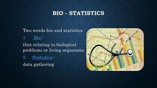 Introduction to biostatistics | PPT