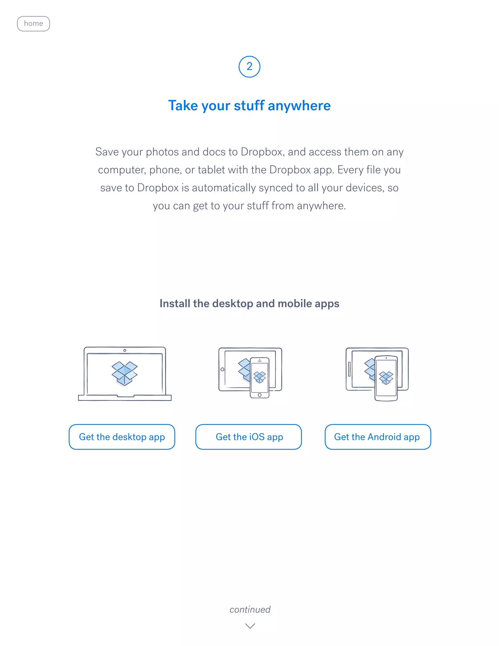 Get started with dropbox | PDF