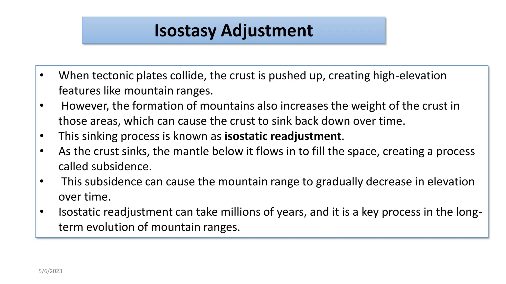 Isostasy - Meaning and different models of isostasy | PDF | Geography ...