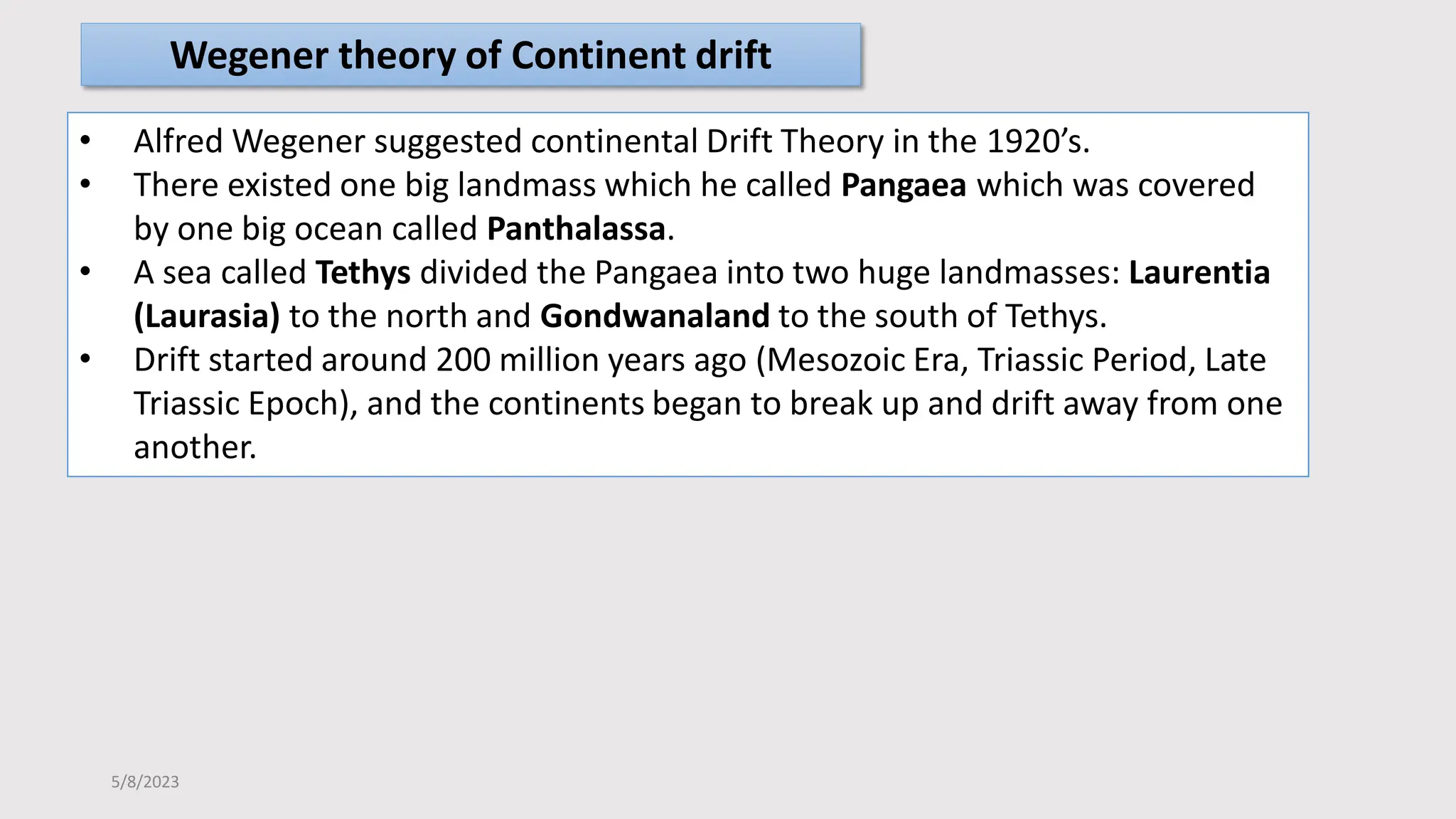 Evolution of Continental Drift Theory by Alfred Wegner | PDF