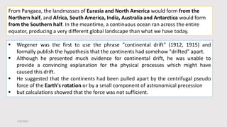 Evolution of Continental Drift Theory by Alfred Wegner | PDF