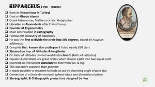 Geographical Thought: Greek Geographers - Hipparchus, Posidonius ...