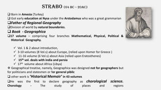 Geographical Thought: Greek Geographers - Hipparchus, Posidonius ...