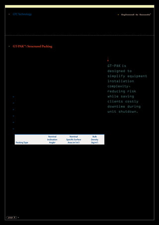 High Performance Packed Tower Solutions | PDF