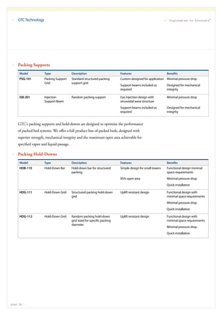 High Performance Packed Tower Solutions | PDF
