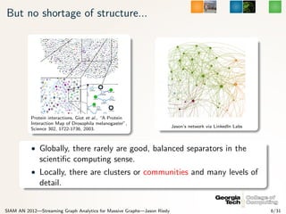 SIAM Annual Meeting 2012: Streaming Graph Analytics for Massive Graphs | PDF | Databases ...