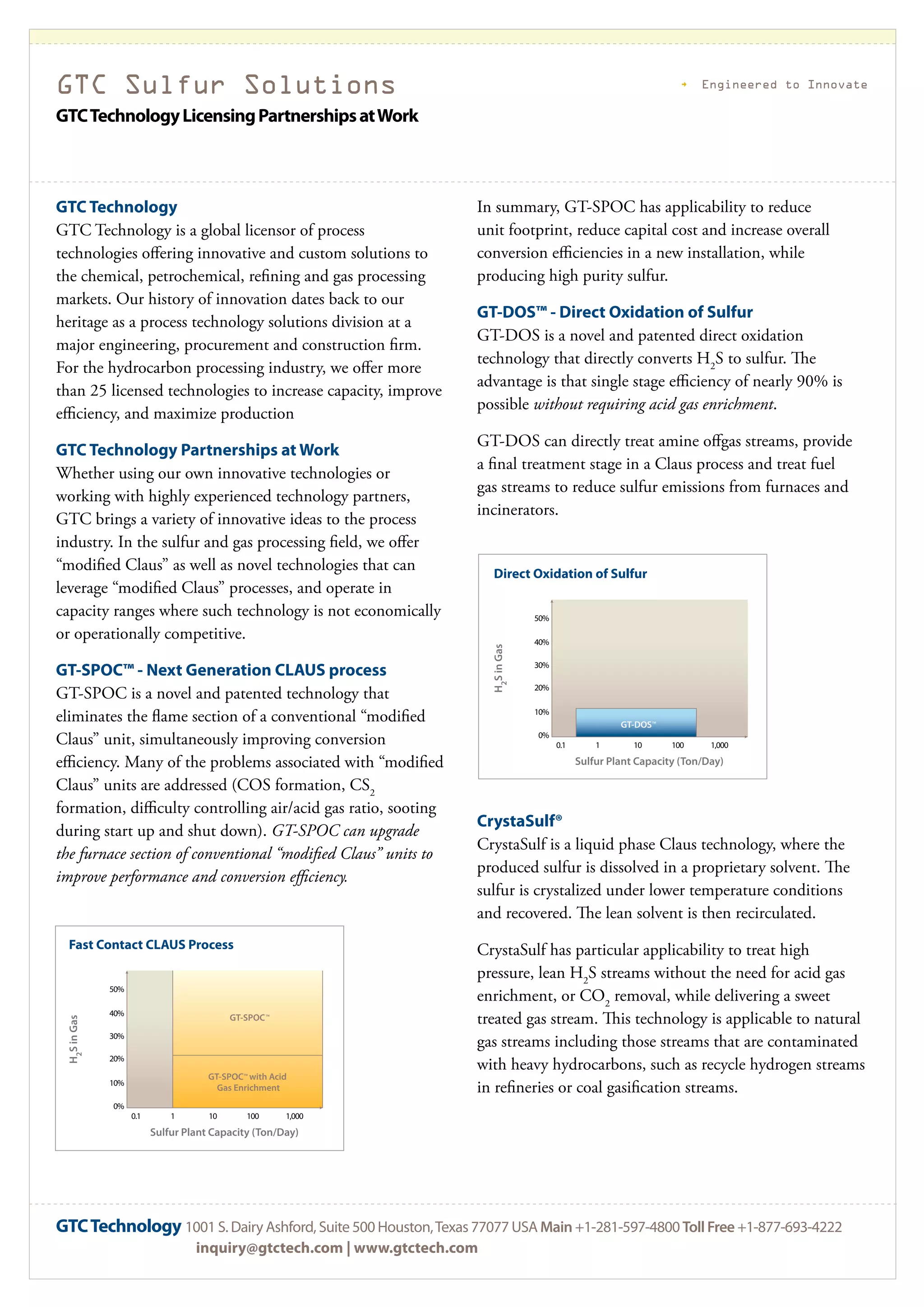 GTC Sulfur Solutions | PDF | Chemistry | Science