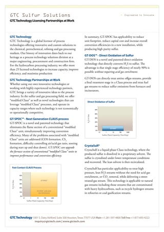 GTC Sulfur Solutions | PDF | Chemistry | Science