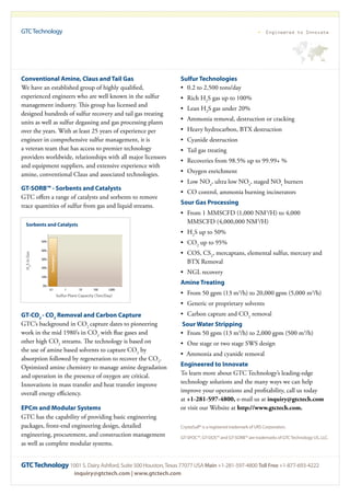 GTC Sulfur Solutions | PDF | Chemistry | Science
