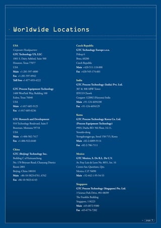 GTC's High Performance Tray Tower Solutions | PDF