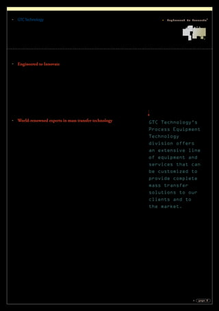 GTC's High Performance Tray Tower Solutions | PDF