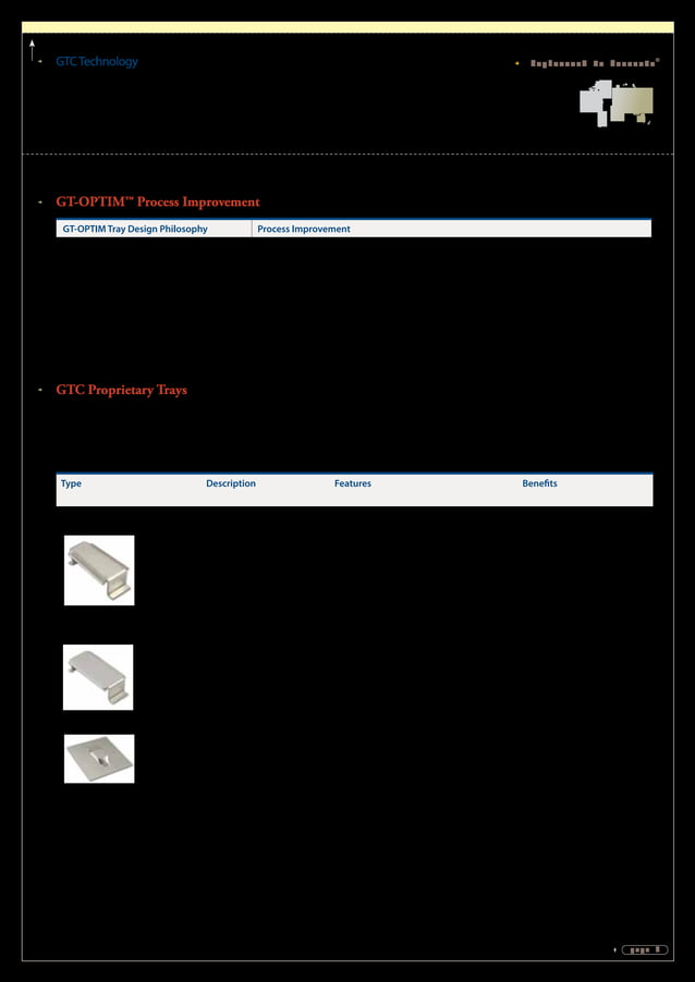 GTC's High Performance Tray Tower Solutions | PDF