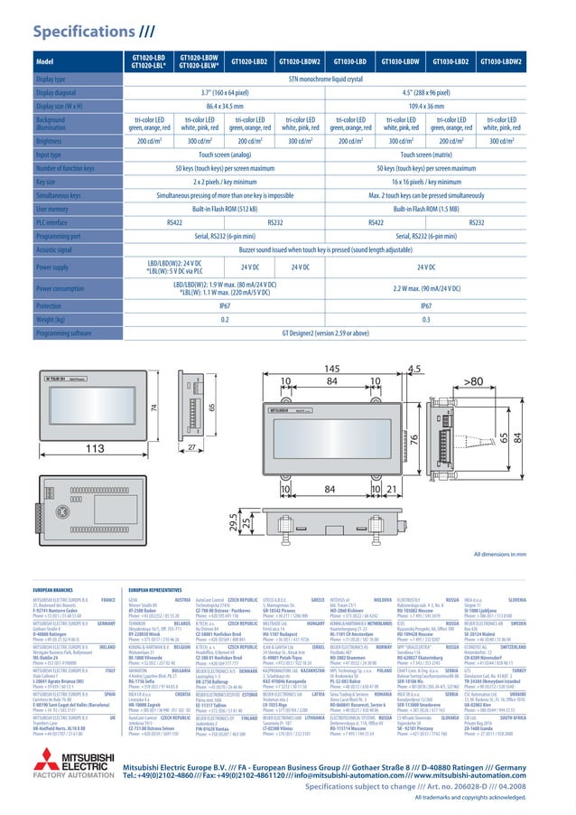 Gt1020 1030 datasheet | PDF