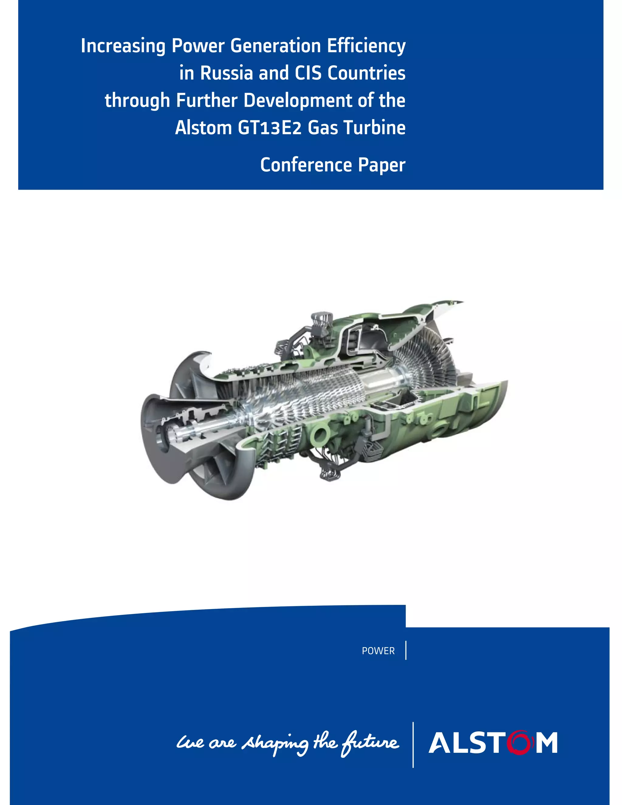 Gt13 e2 gas turbine (in russia and cis countries) | PDF