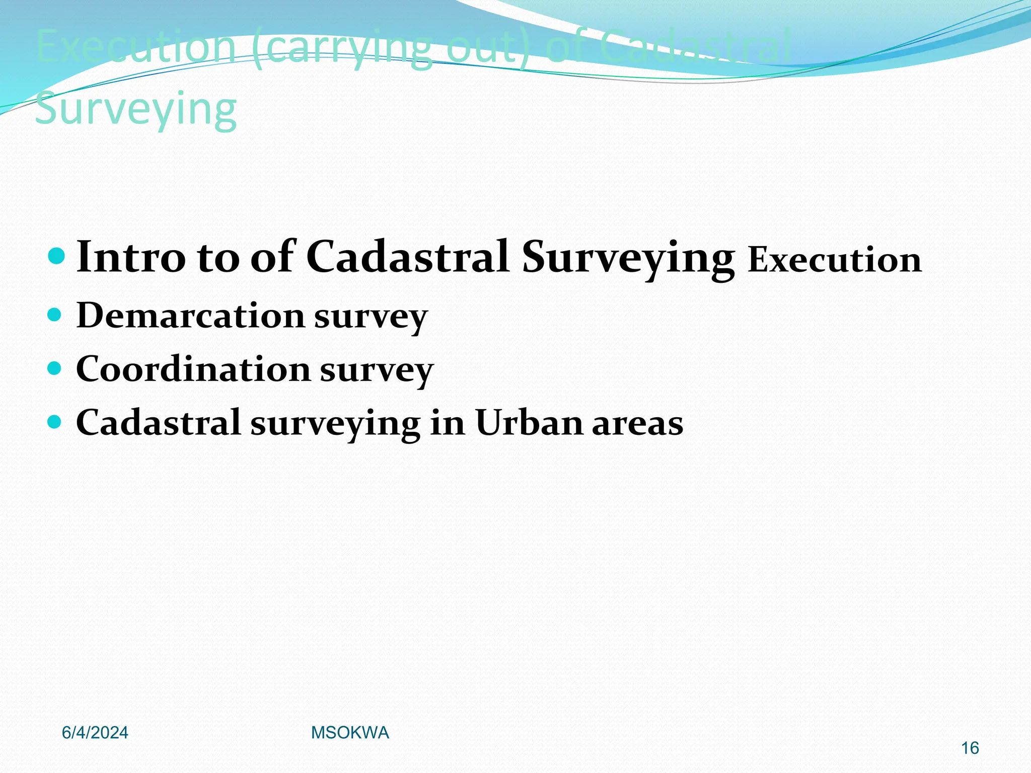 GT234 CADASTRAL SURVEYING gggggggggg.ppt
