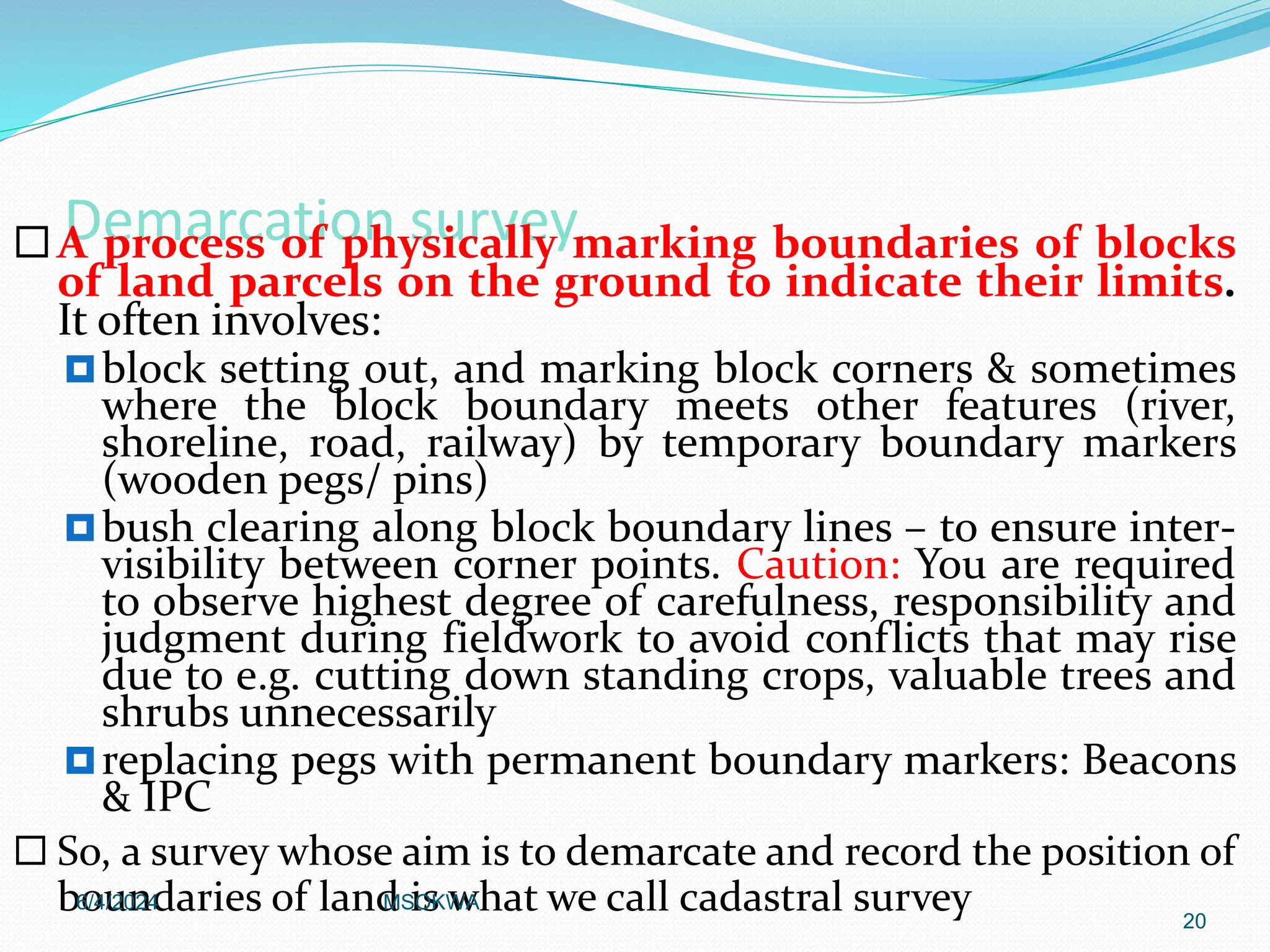 GT234 CADASTRAL SURVEYING gggggggggg.ppt