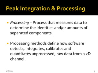 Integration of chromatographic peaks | PPTX