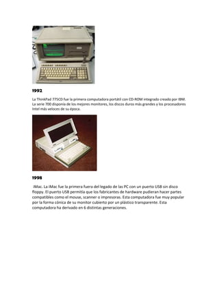 Evolucion de las computadoras | RTF