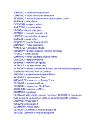 Gta San Andreas CODECS | DOC
