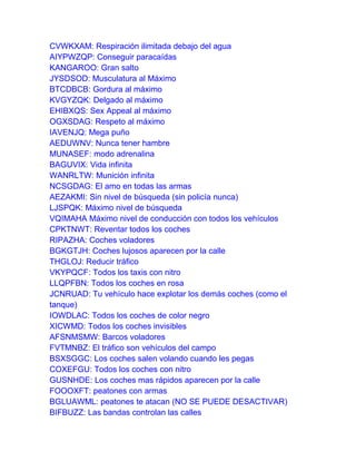 Gta San Andreas CODECS | DOC