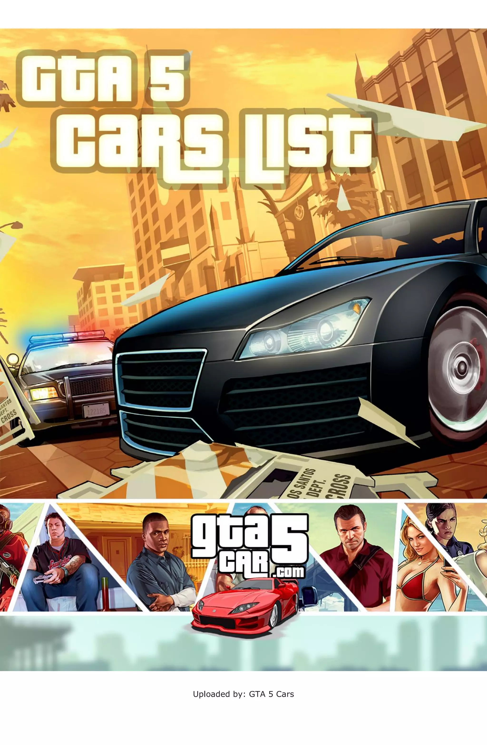 GTA 5 Cars List | PDF