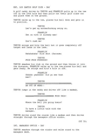 Gta 5 cut scene script | DOCX