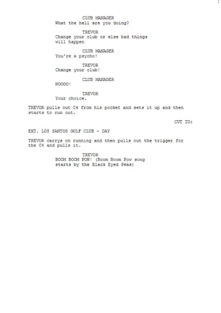 Gta 5 cut scene script | DOCX