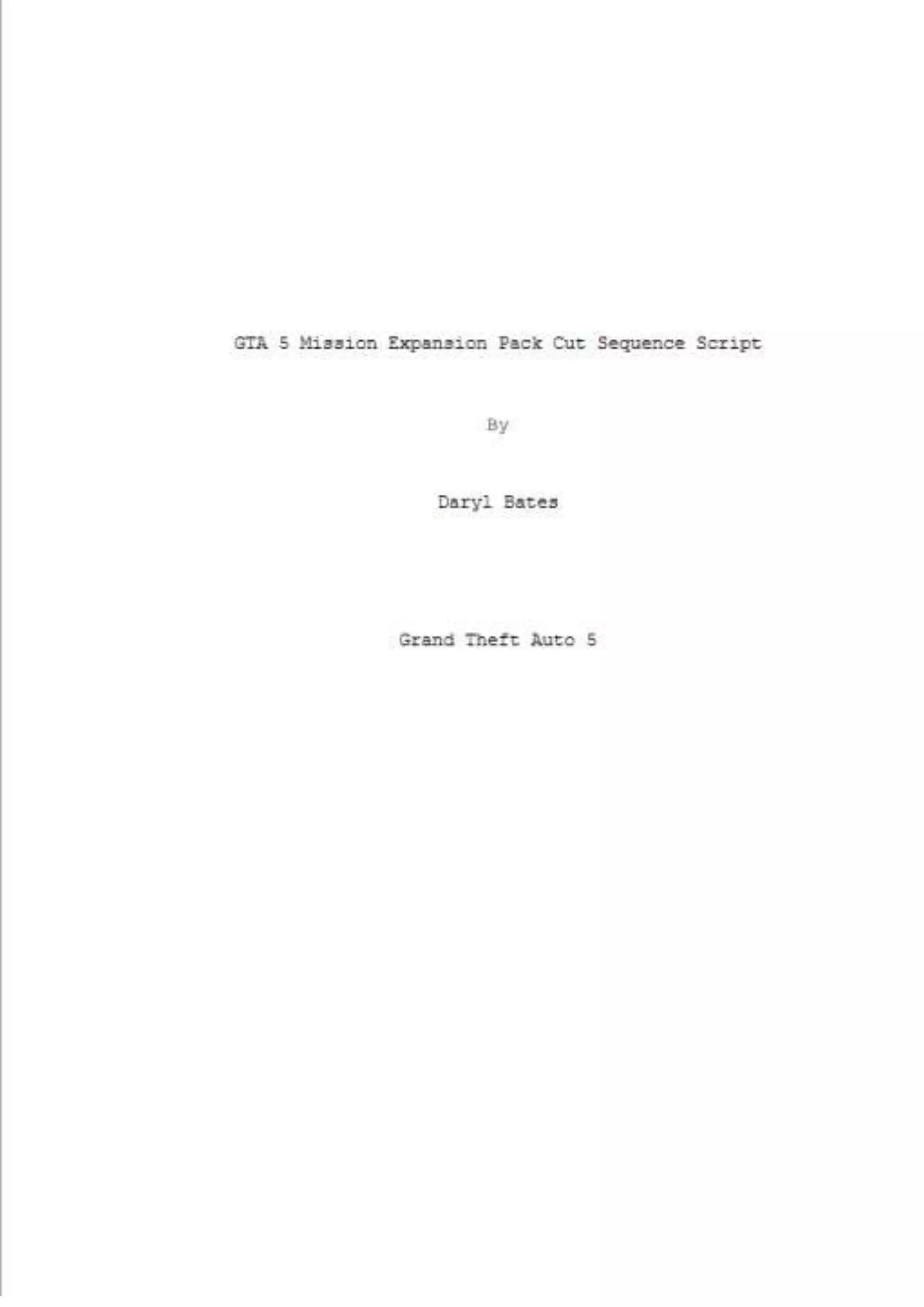Gta5 script full | DOCX