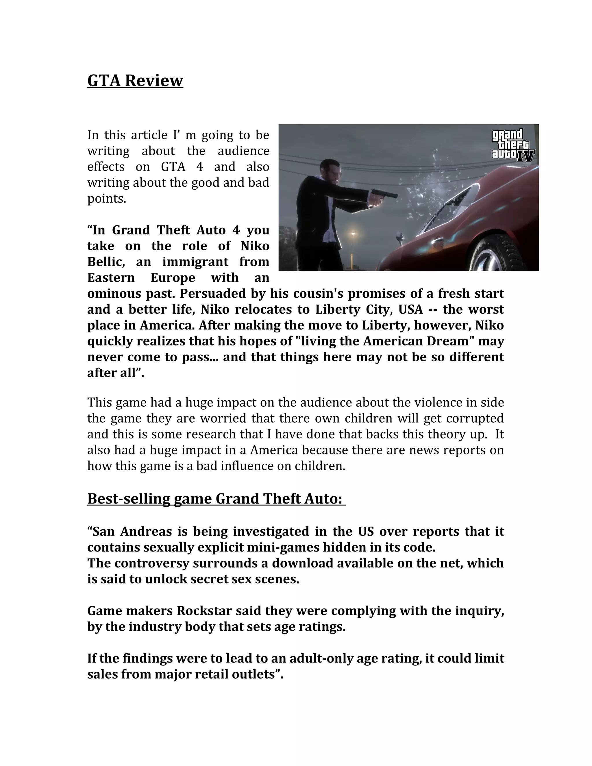 Gta article | DOC