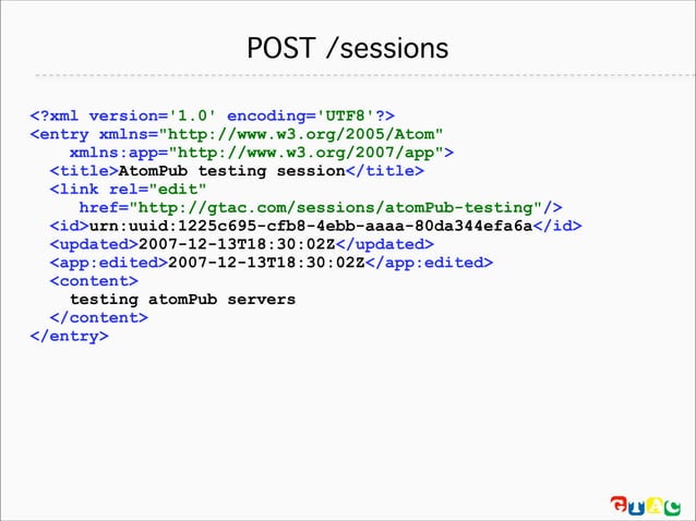 GTAC: AtomPub, testing your server implementation | ZIP | Web Design ...