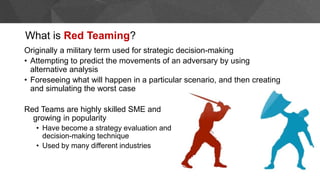 ISACA GTACS 2018 - Red Teaming for Enterprise | PPTX