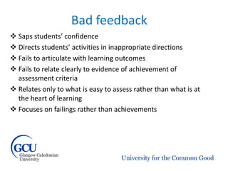 Giving effective feedback and feedforward | PPTX