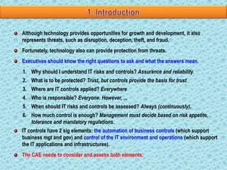 Gtag 1 information risk and control | PPTX