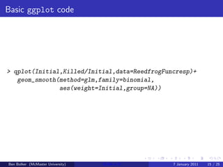 GLMs and extensions in R | PDF