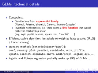 GLMs and extensions in R | PDF