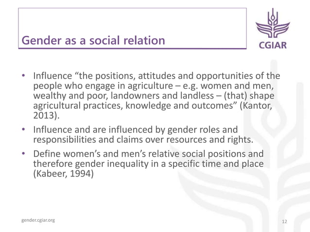 Reflections on gender transformative approaches in agriculture – The ...