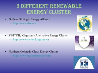 Gta Renewable Energy Cluster | PPT