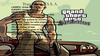 Gta san andreas historia y echos | PPTX