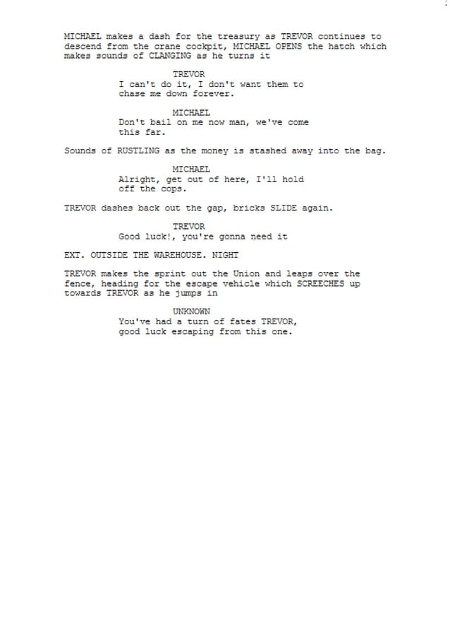 Gtav cutscene script | PDF