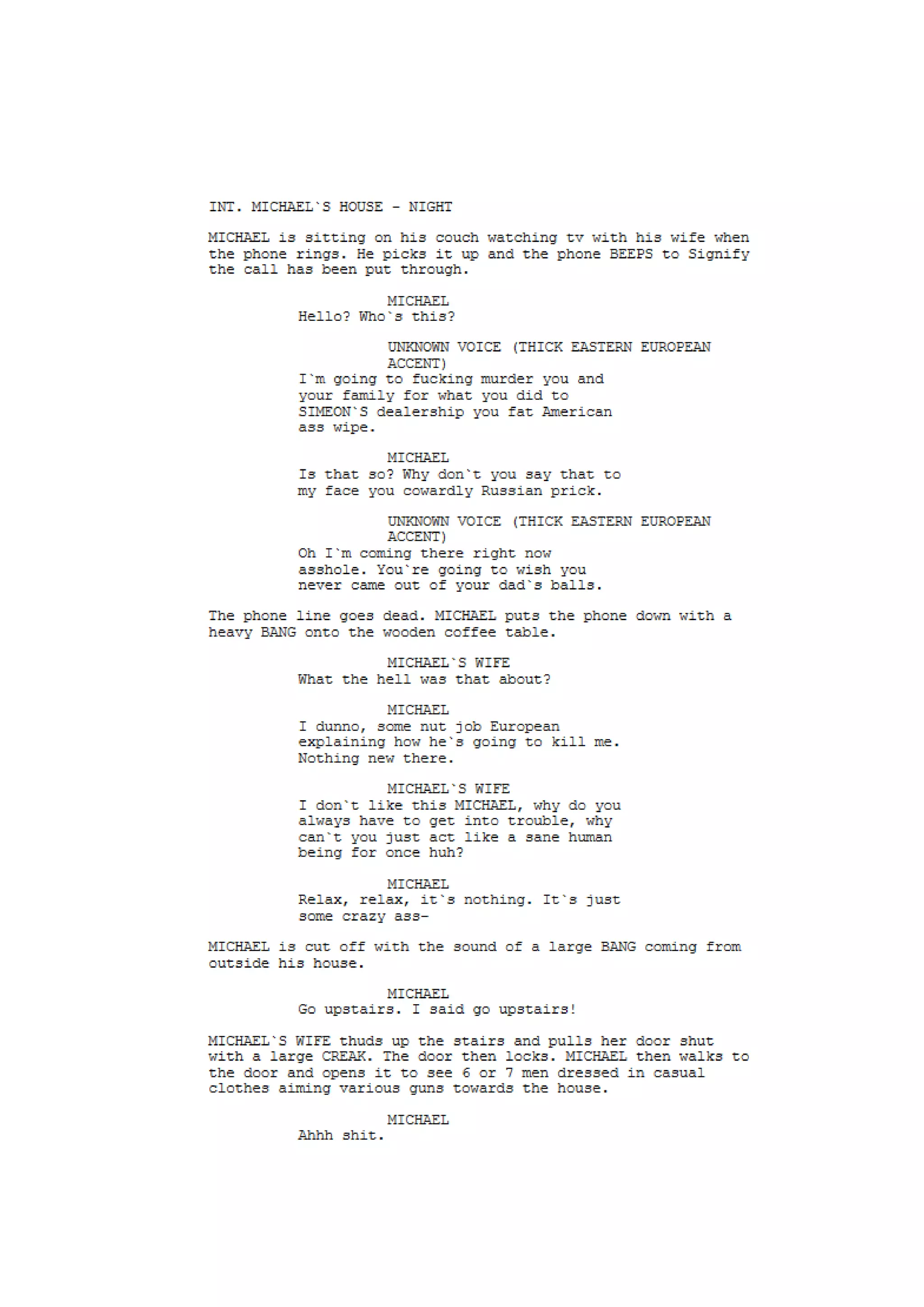 Gtav script word document | DOCX