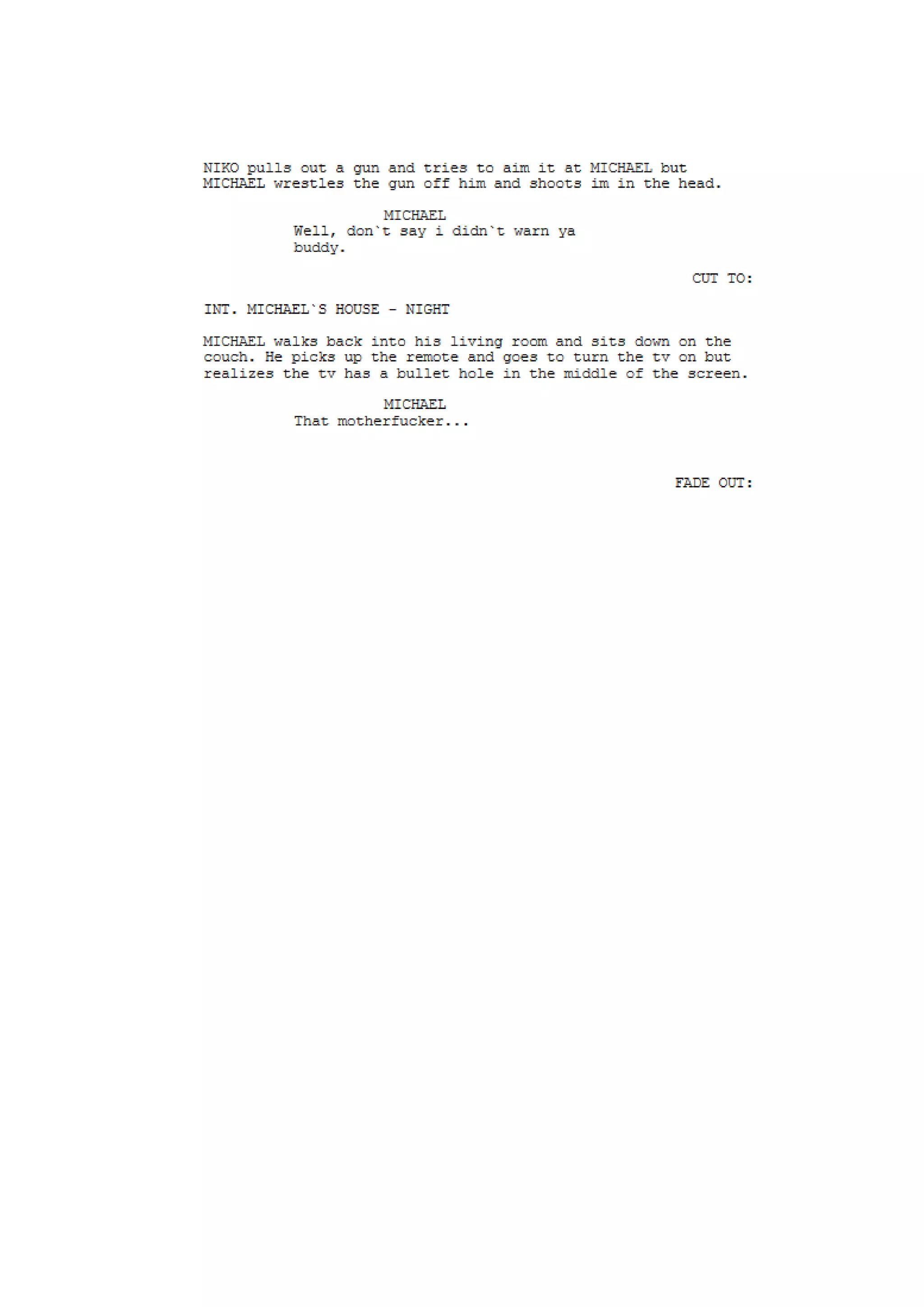 Gtav script word document | DOCX