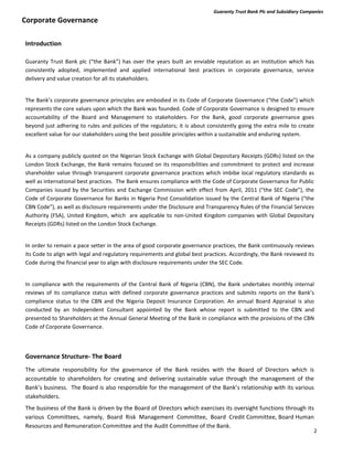 Guaranty Trust Bank financial report 2011 | PDF