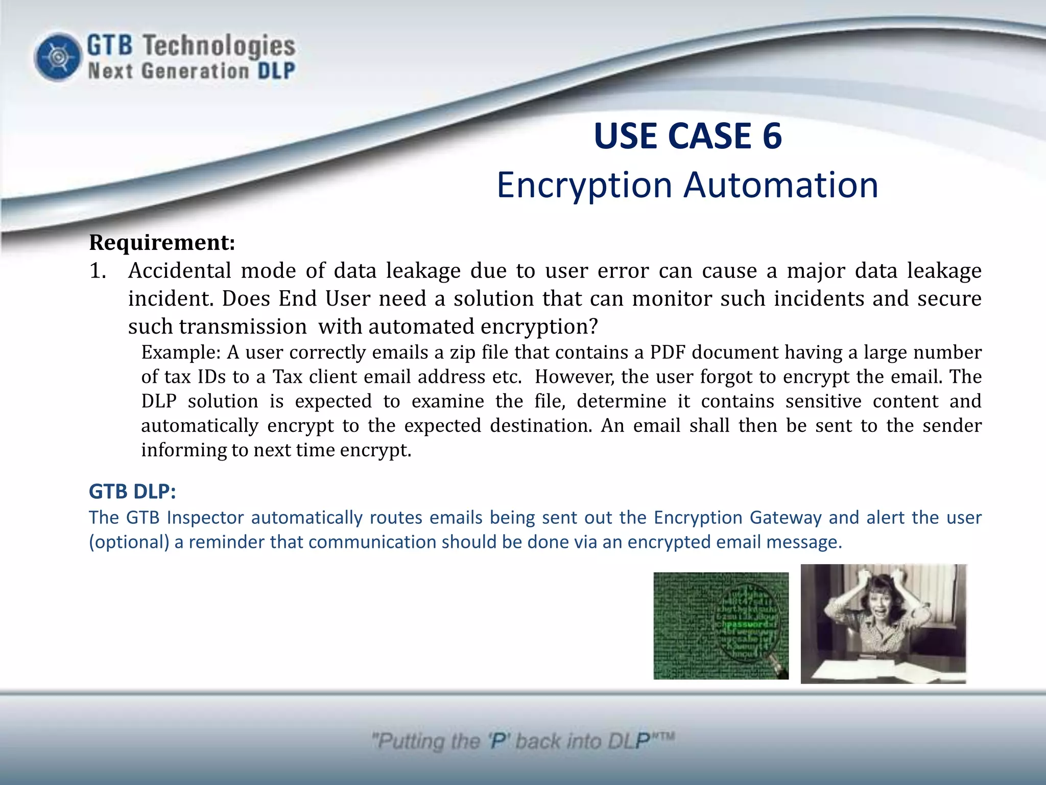 GTB Data Leakage Prevention Use Cases 2014 | PPTX