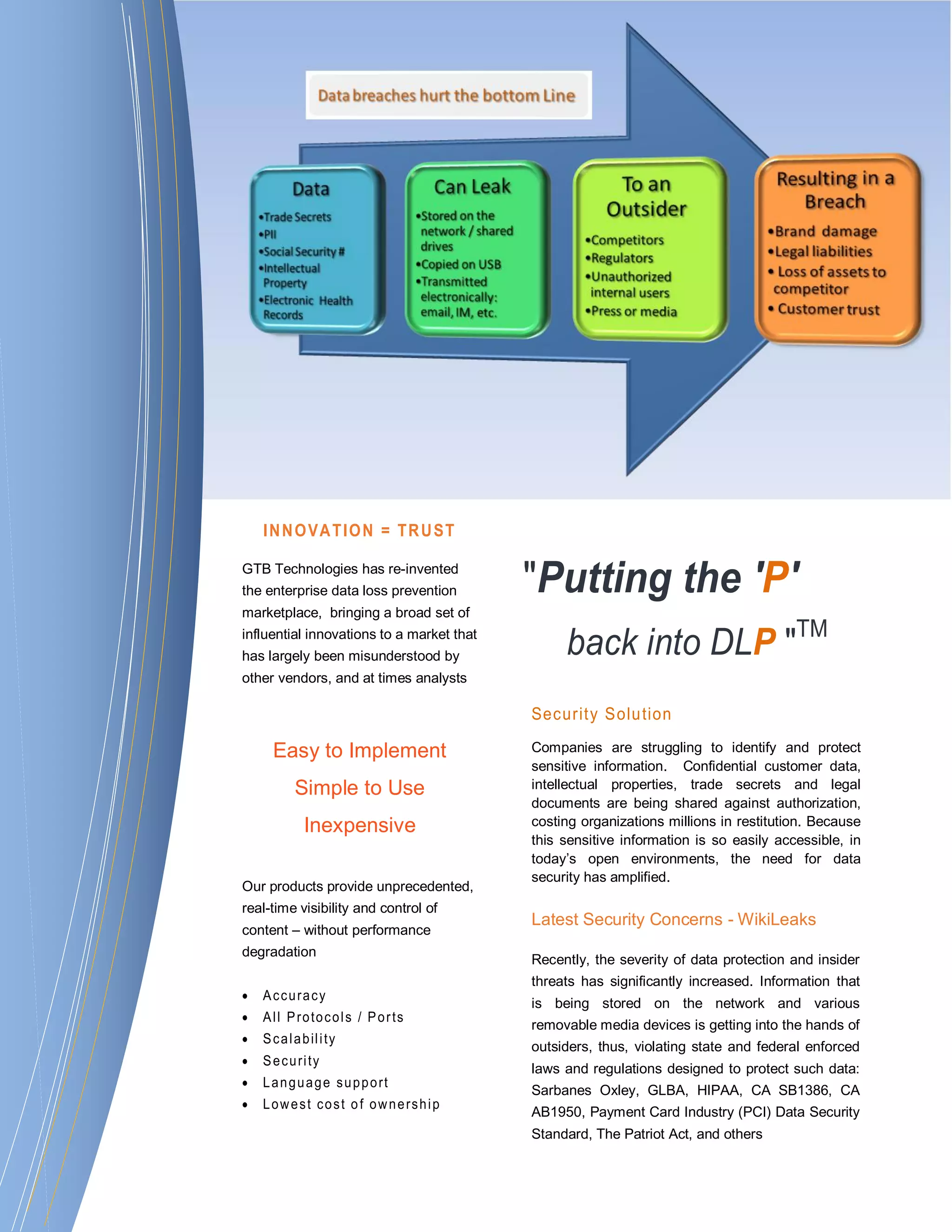 GTB DLP Brochure | PDF