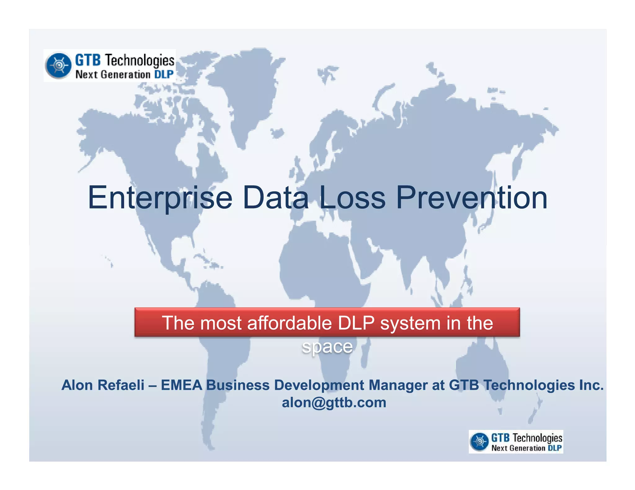 GTB Data Loss Prevention | PDF