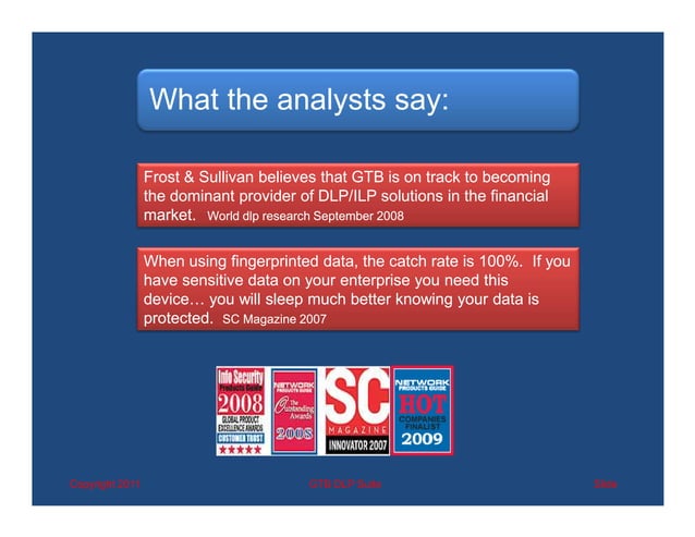 GTB Data Loss Prevention | PDF