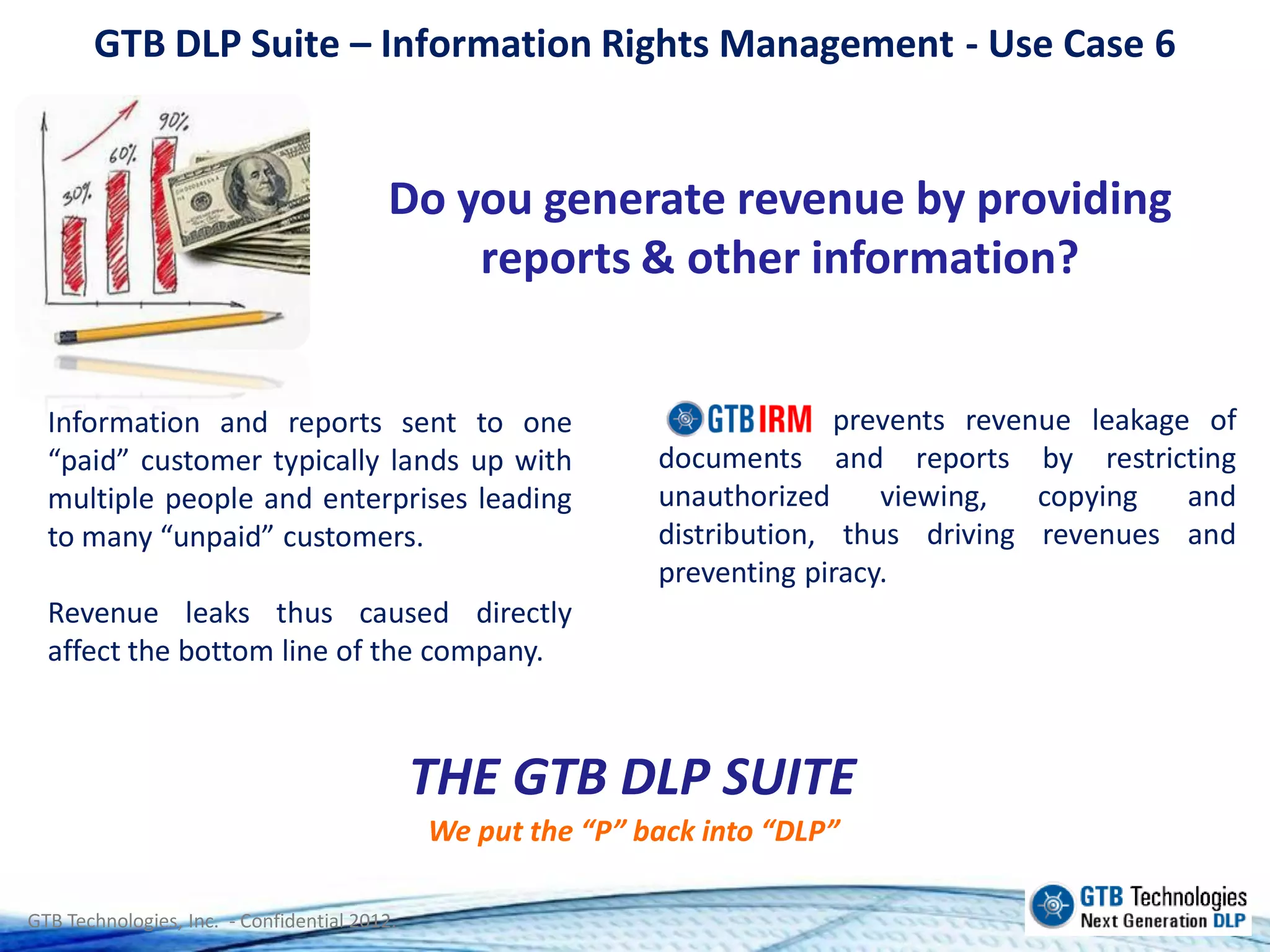 GTB IRM - Business Use Cases - 2013 | PDF