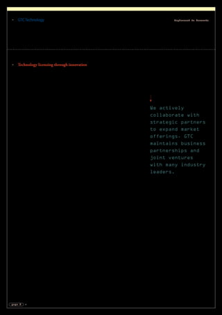 GTC Technology - Engineered to Innovate | PDF