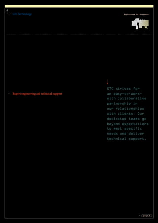 GTC Technology Engineered to Innovate | PDF | Chemistry | Science