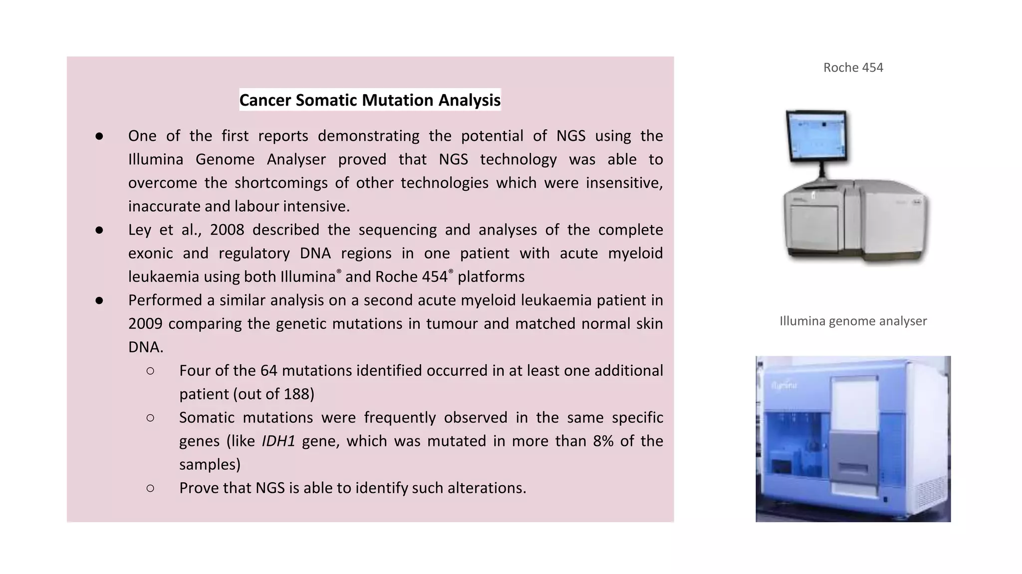 APPLICATION OF NEXT GENERATION SEQUENCING (NGS) IN CANCER TREATMENT | PPTX